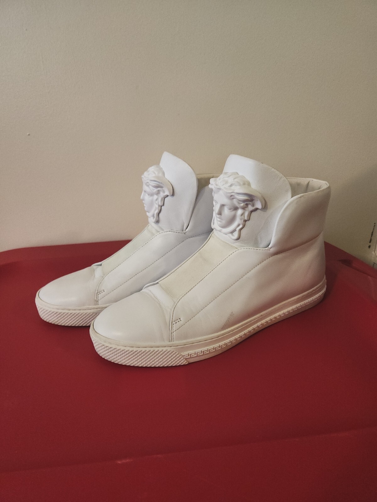 Versace Men's Hi-Top Sneaker White Medusa Head | 40 U… - Gem