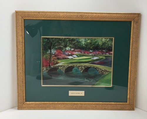 Nancy Raborn "Augusta National #12" Golf Print 194/5000 Signed Framed ...