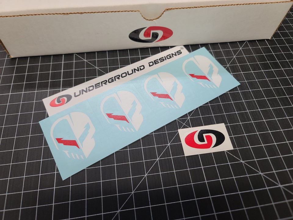 C8 Skull Decals (4pk) Jake Skull 2" Accent Racing Stickers Corvette ...
