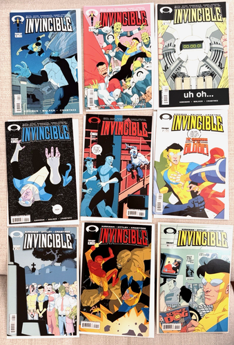 INVINCIBLE #2, 3, 4, 5, 6, 7, 8, 9, 10 (IMAGE) NINE ISSUE LOT RUN NM ...