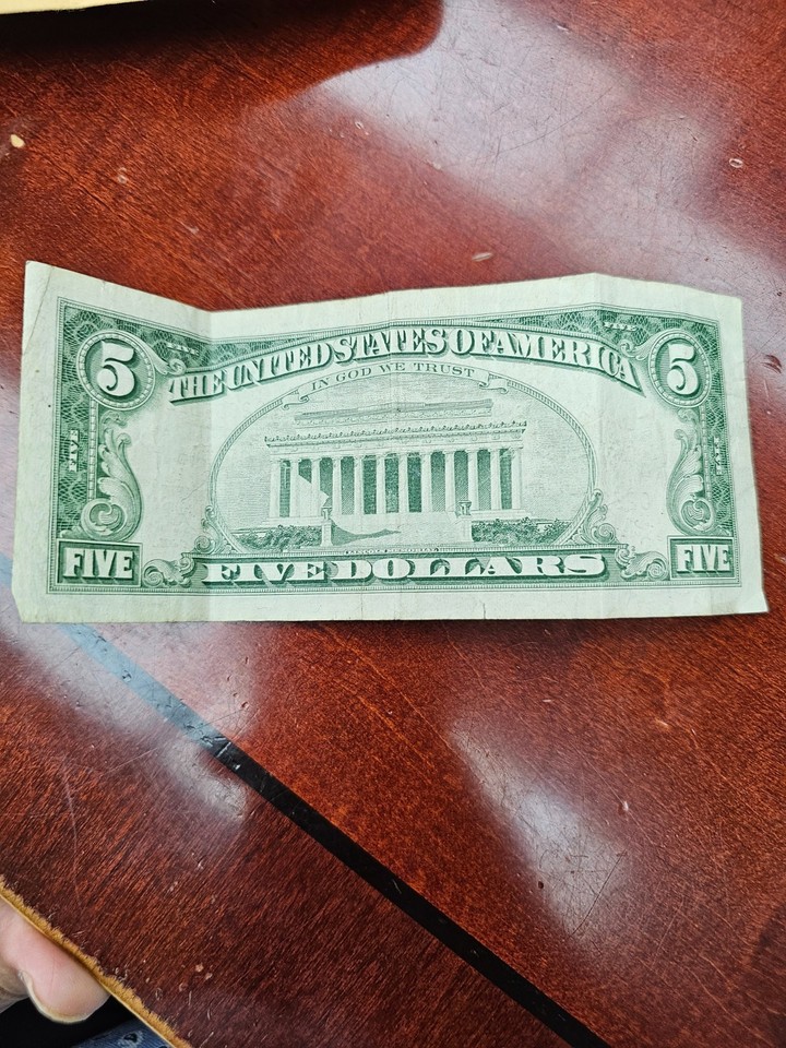 1963 red seal 5 dollar bill along with being a Star Note | eBay