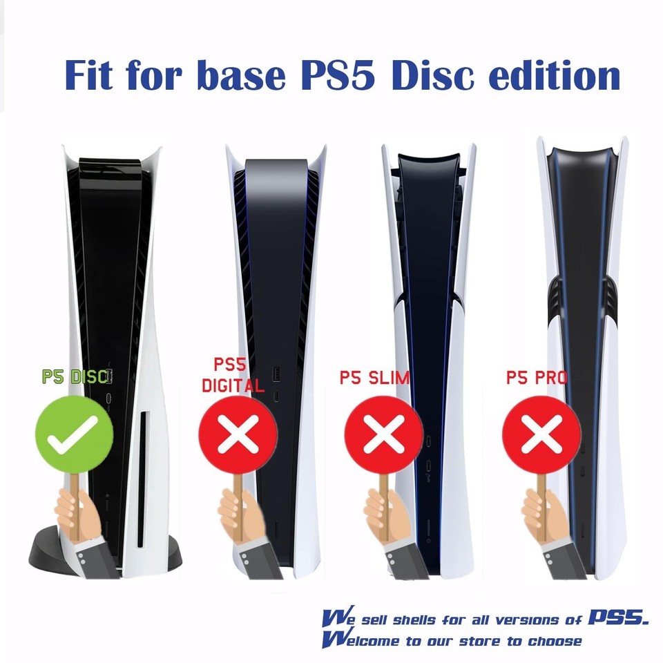PEYANZ Vinyl Skin Compatible with PS5 (Disk Edition) | HD Print ...