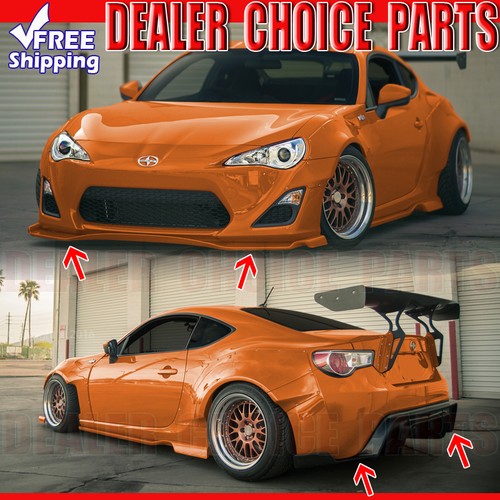 For 2013 2014 2015 2016 Scion FRS FR-S Front Lip+Rear Bumper Diffuser ...