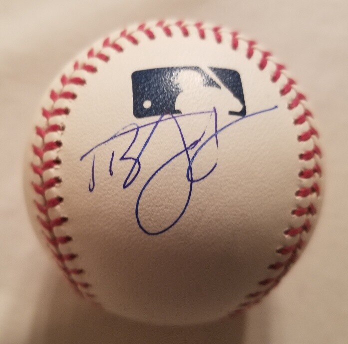 Tyler Johnson Autographed MLB Baseball | eBay