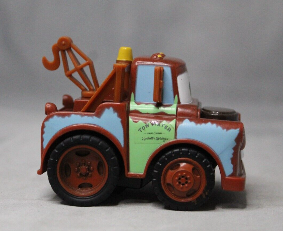 Disney Pixar Cars Tow Mater Pull Back Truck Reverse Wobbly Wheels | eBay