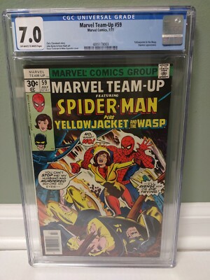 Marvel Team-Up #59 CGC 7.0 Spider-Man Wasp Yellowjacket 1977 **FREE ...