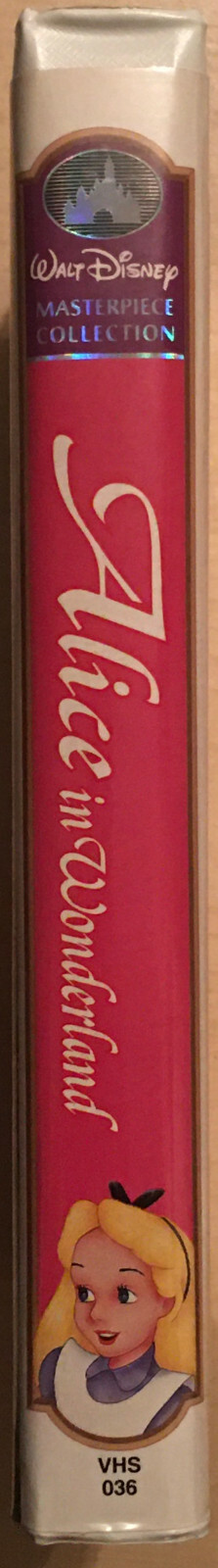 Alice in Wonderland - Walt Disney Masterpiece Collection VHS Stock #036 ...