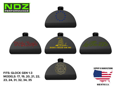 for Glock 17 19 Gen 1-3 Grip Insert Plug Aluminum Color Fill Engraved ...