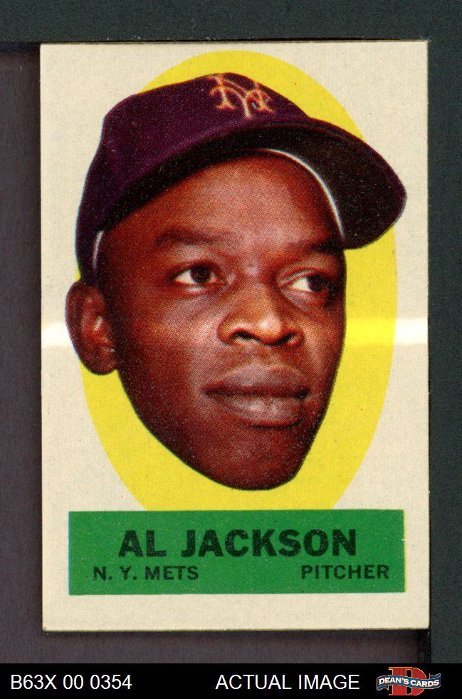 1963 Topps Peel-Offs Al Jackson Mets 6 - EX/MT | eBay