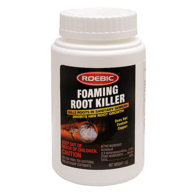 Roebic Tree Root Killer, Foaming Chemical Drain and Sewer Line Pipe ...