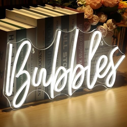 Bubbles Neon Signs for Wall Decor,LED Sign for Home Bedroom Decor,Neon ...