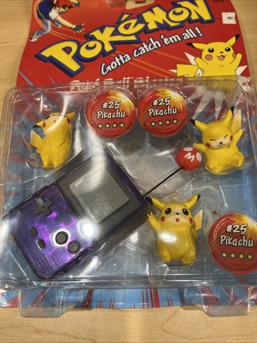 Pokemon Poke Ball Blaster with Battle Discs Pikachu Toy Vintage Rare ...