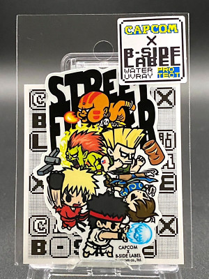 CAPCOM × B-Side Label Sticker STREET FIGHTER Character Gathering ...