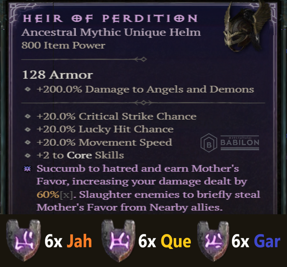 DIABLO 4 SEASON 12 Mythic Uniqes Rune Set &All Runes PC PS4 PS5 XBOX ...