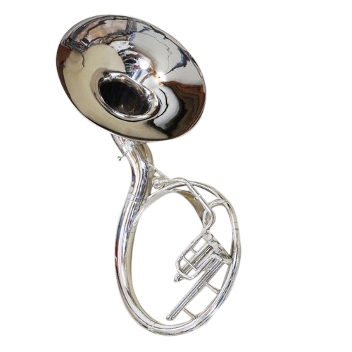 WEEKEND SALE Bb Flat Silver Sousaphone Tuba Gig Bag+Mouthpiece Big Bell ...