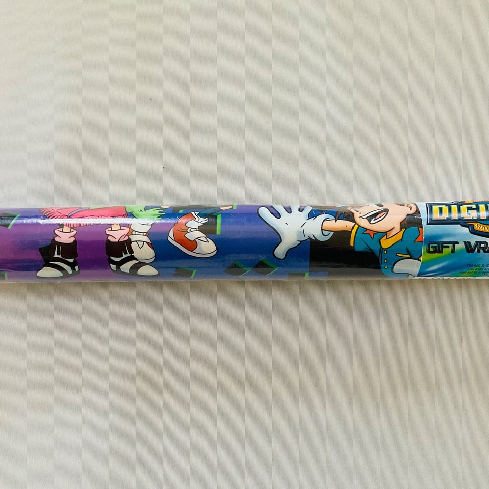 Digimon Digital Monster Gift Wrapping Paper 15 Sq Ft x 2 1/2 Ft Anime ...