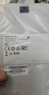 AH-AP-130-AC-W AEROHIVE AP130, 2Radio 2x2 802.11a/b/g/n/ac Access Point ...
