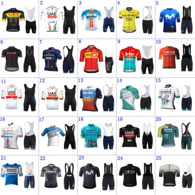 Mens Cycling Jersey Bib Short set Cycling Activewear 3 Pockets Bike ...