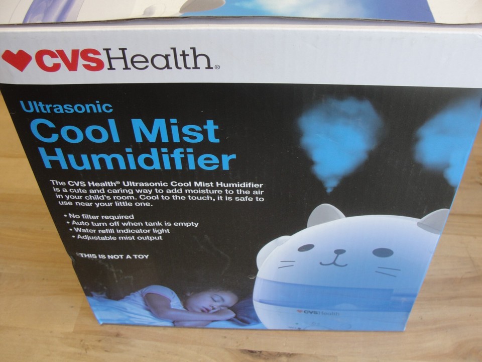 NEW CVS HEALTH ULTRASONIC COOL MIST HUMIDIFIER CARING KITTY | eBay