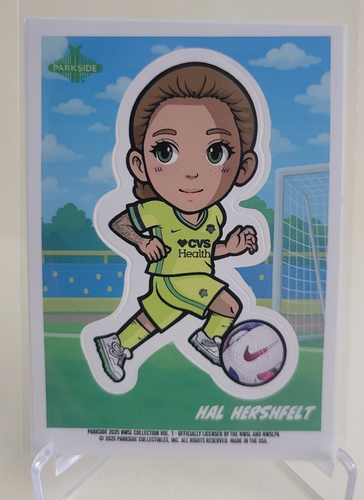 2025 PARKSIDE NWSL VOL 1 HAL HERSHFELT CHIBI STICKER WASHINGTON SPIRIT ...