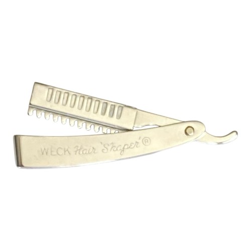 Vintage WECK Hair Shaper Straight Razor Advertising Movable 2" Brooch ...