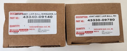New Genuine Toyota Lexus Front Lower Ball Joint Set 43330-09780 & 43340 ...