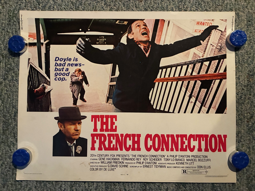 The French Connection - 1971 Original Half Sheet Poster. Gene Hackman ...