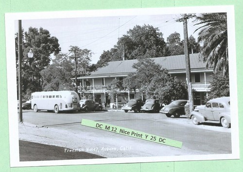 Found PHOTO Old Freeman Hotel & Greyhound Bus Stop Depot at Auburn ...