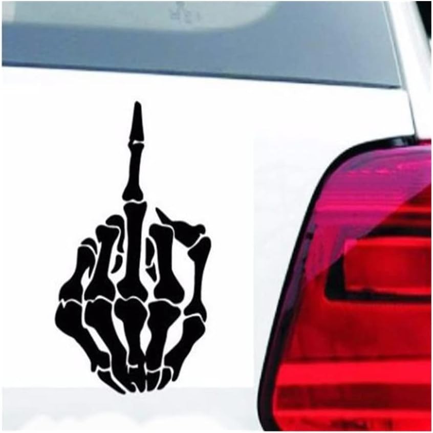 Middle Finger Flipping Off Car Decal/Sticker (Black) | eBay