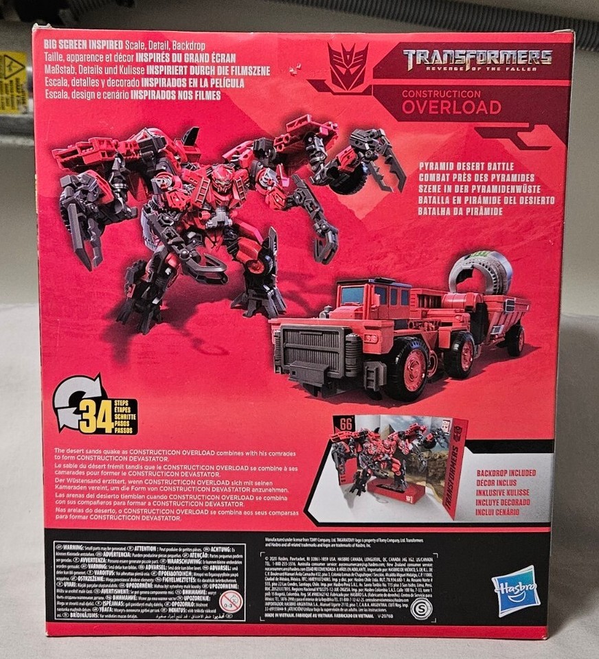 Transformers Studio Series Overload SS-66 Leader Class ROTF Devastator ...