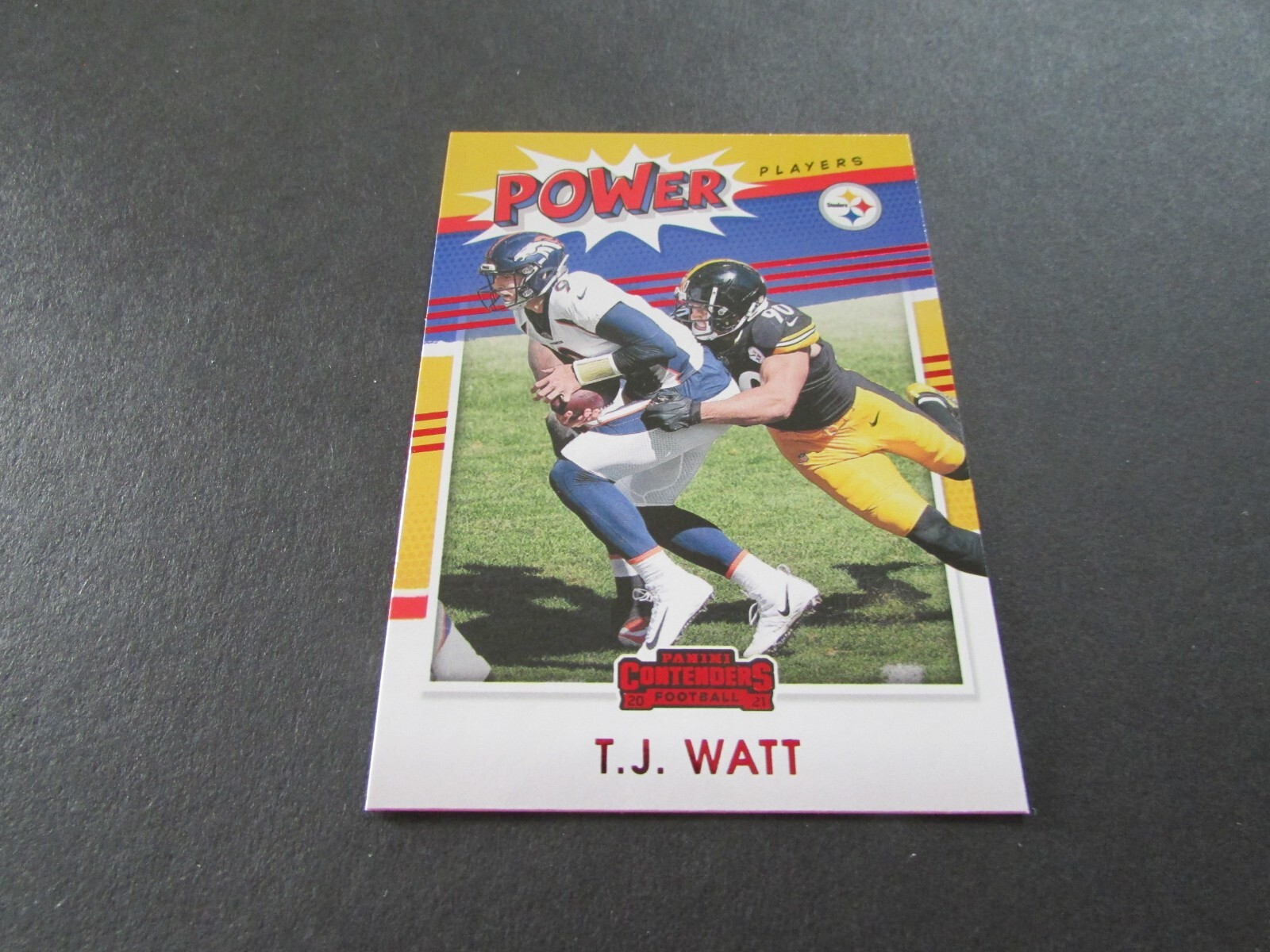 2021 Contenders Football T.J. Watt Power Players Card #PP-TWA Ruby ...