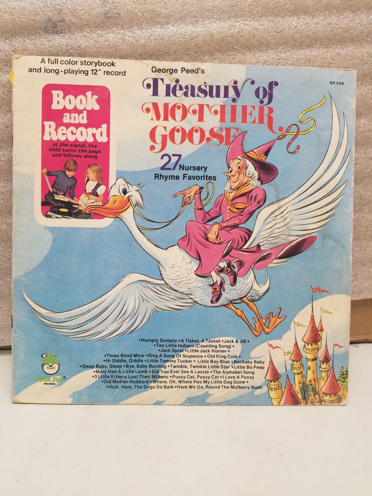 Vintage George Peed's Treasury of Mother Goose Rhymes LP Peter Pan BR ...