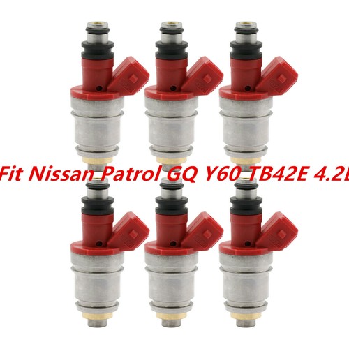 6X NEW FUEL INJECTORS For NISSAN PATROL GQ Y60 TB42E 4.2L 91-99 ...