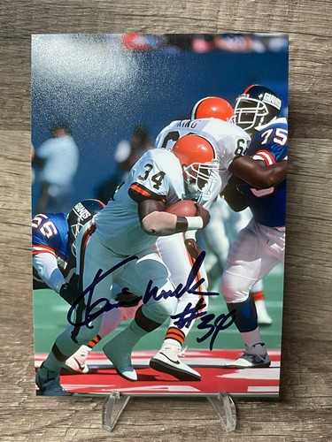 Kevin Mack Cleveland Browns Hand Signed 4x6 Photo TC46-6079 | eBay