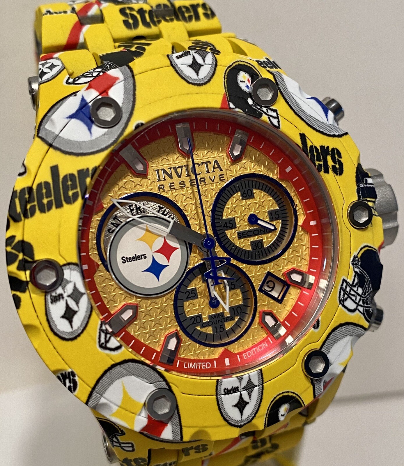 52mm STEELERS-NFL | GRAFFITI Subaqua Specialty | Swiss Z60 Chrono ...