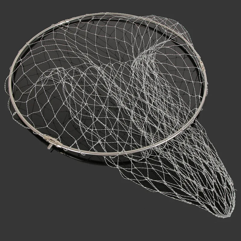 Fish Net Bag Folding Fishing Brail Landing Net Head Foldable Nets ...