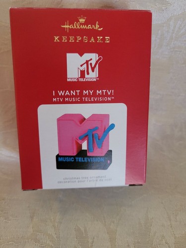 HALLMARK KEEPSAKE ORNAMENT MTV I WANT MY MTV MUSIC TELEVISION LIGHT ...