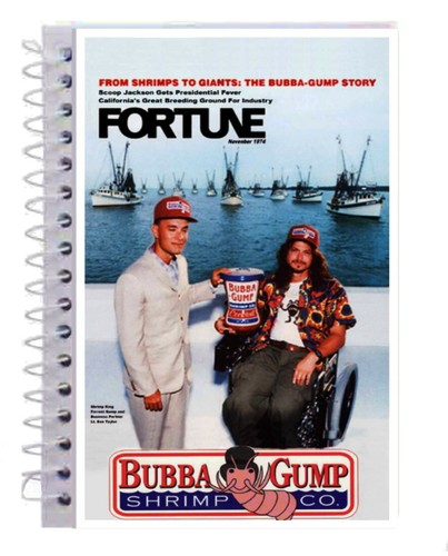 Forrest Gump Lt. Dan Fotune Magazine Bubba Gump Prop Blank Notebook | eBay