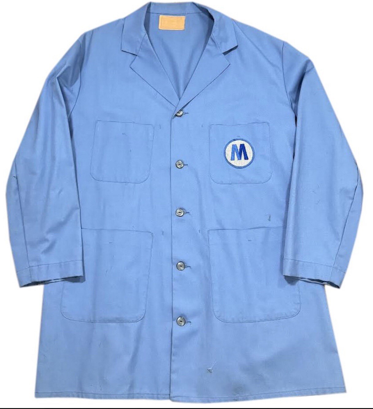 Vintage MTA Blue Workers Coat Men’s Size XL | eBay