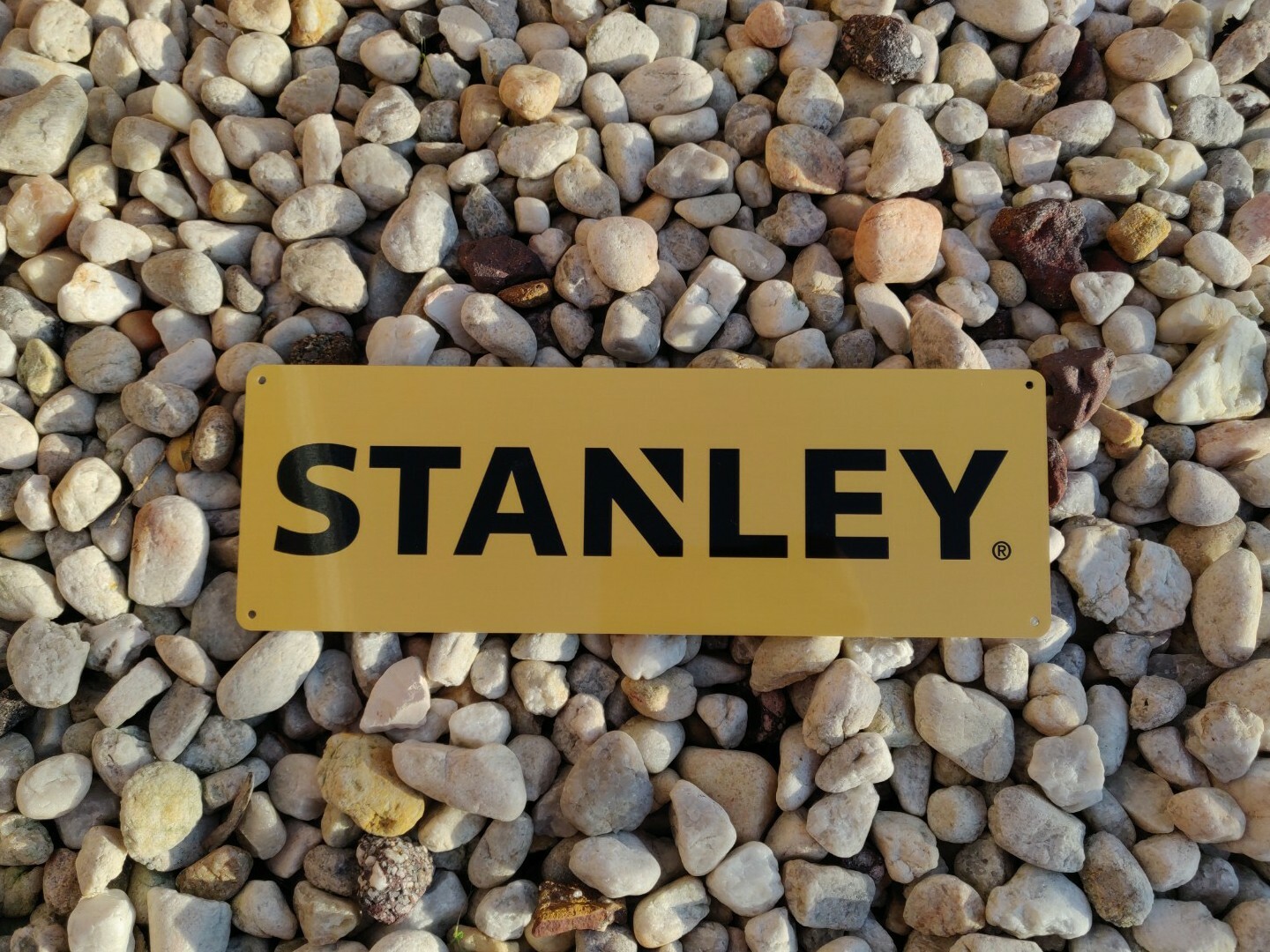 Stanley Power Tools Garage Shop Man cave metal sign 4x12 50159 | eBay