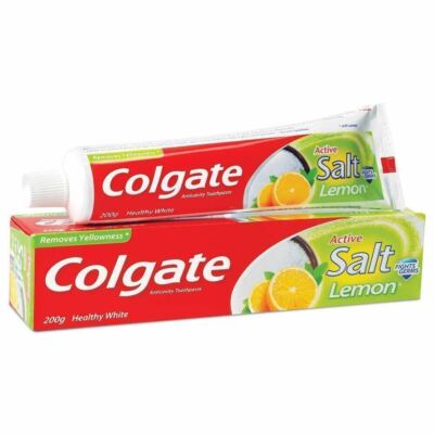 Colgate Active Salt Lemon Toothpaste 200gm | eBay Australia