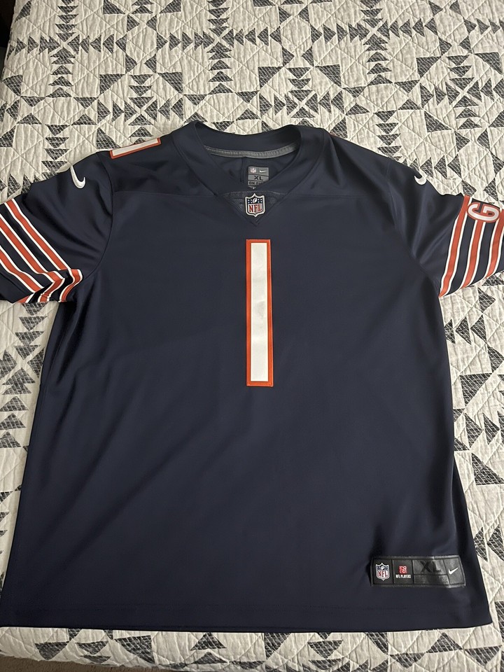 Nike Justin Fields Chicago Bears Home Game Jersey for Men Size XL ...