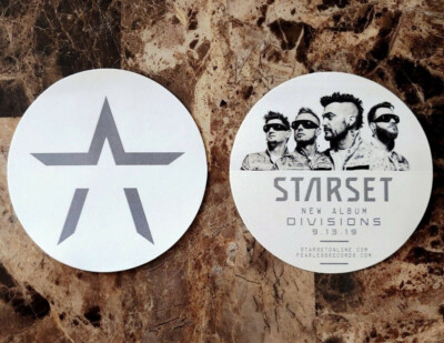 STARSET Divisions Ltd Ed New RARE Sticker +BONUS Hard Rock Metal ...