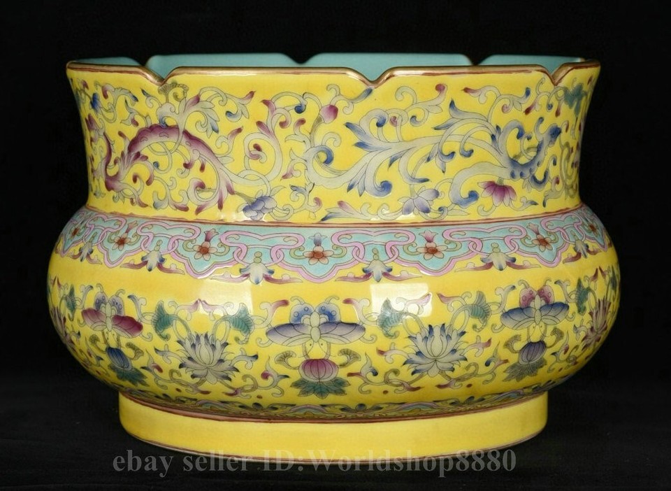 8" Qianlong Marked Enamel Porcelain Dragon Beast Flower Pattern Bottle ...