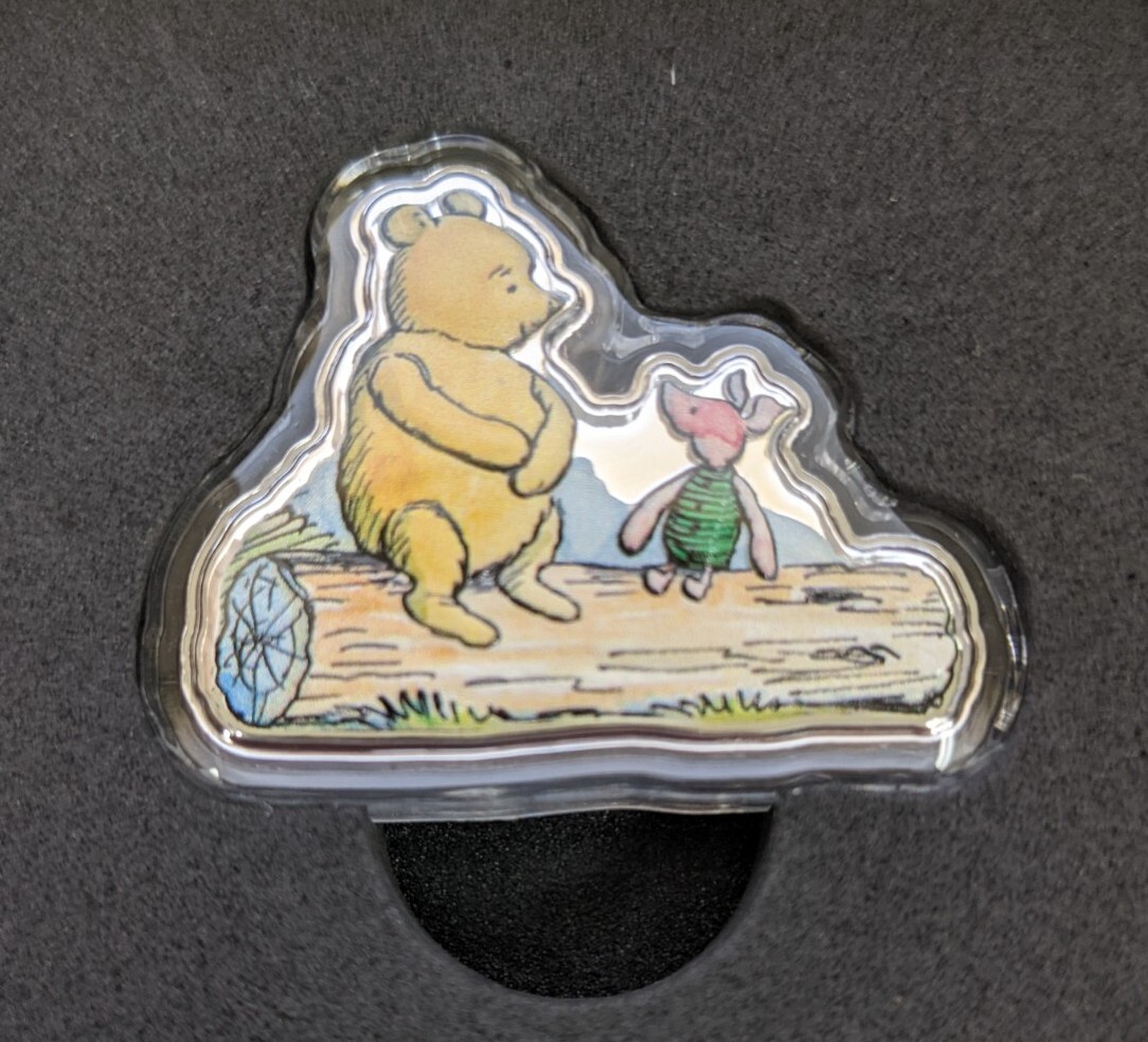 2022 Chad Milne Winnie the Pooh Shaped 1 oz Silver Coin New in Box ...