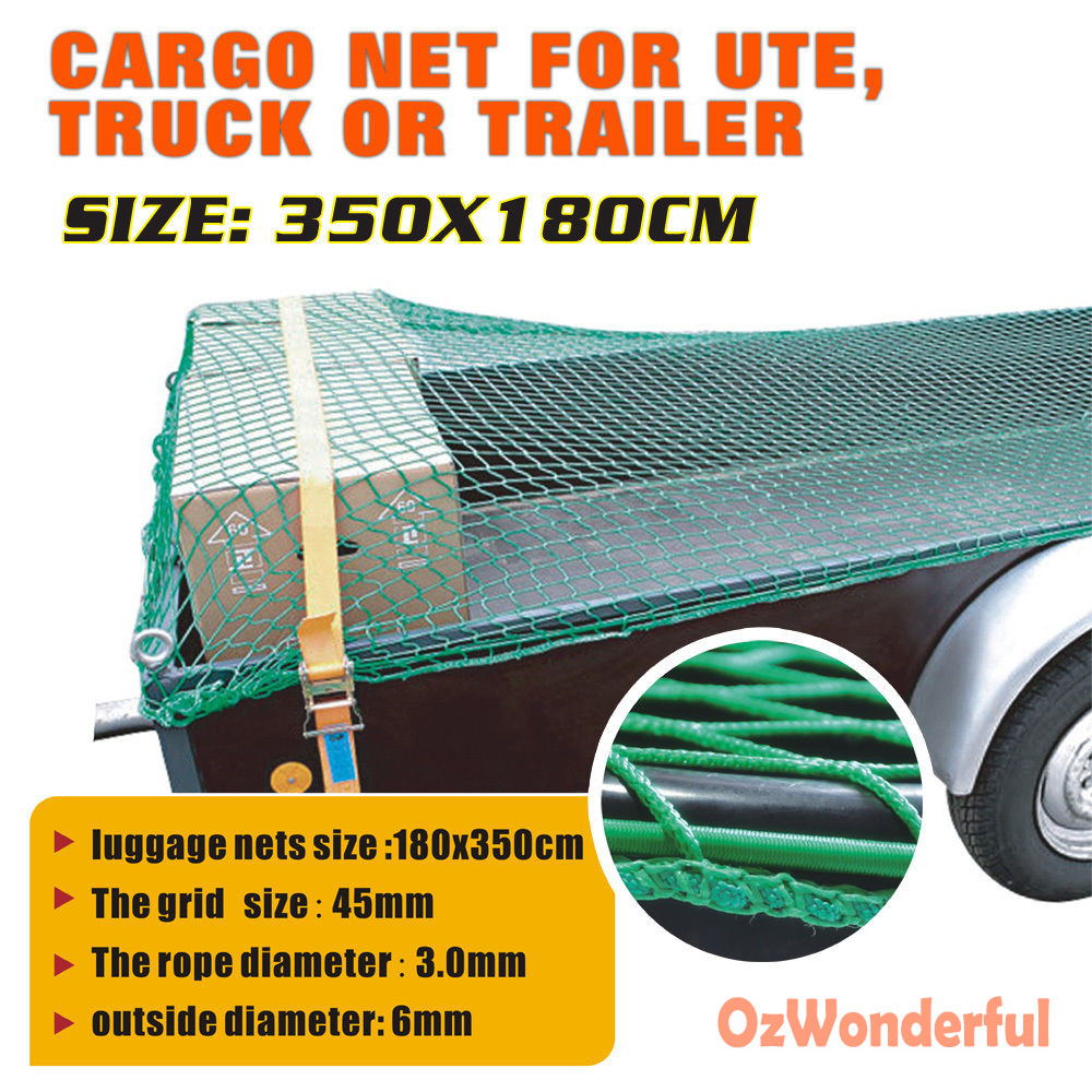 CARGO NET REINFORCED MESH LOAD COVER DUAL CAB UTE TRAYBACK | eBay