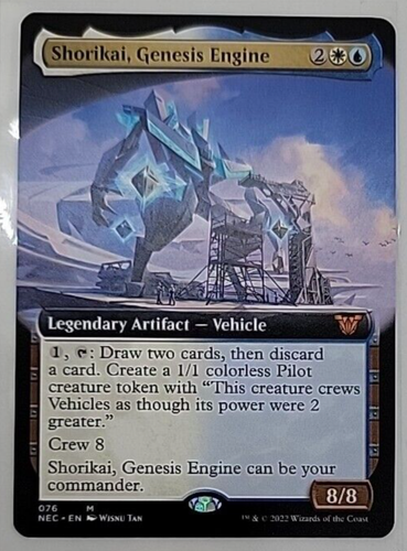 MTG Shorikai, Genesis Engine Commander: Kamigawa: Neon Dynasty 076 ...