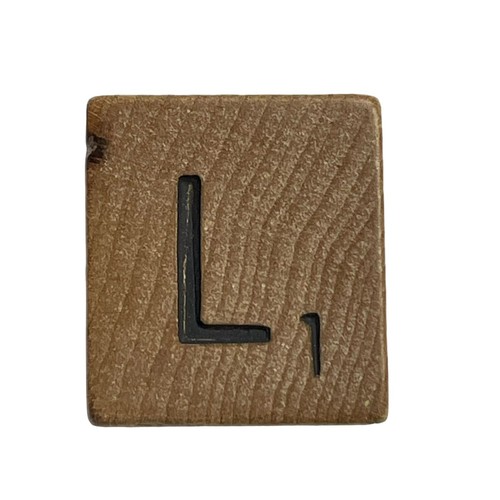 Scrabble Game Piece Letter L Replacement Wood Tile Genuine Standard ...
