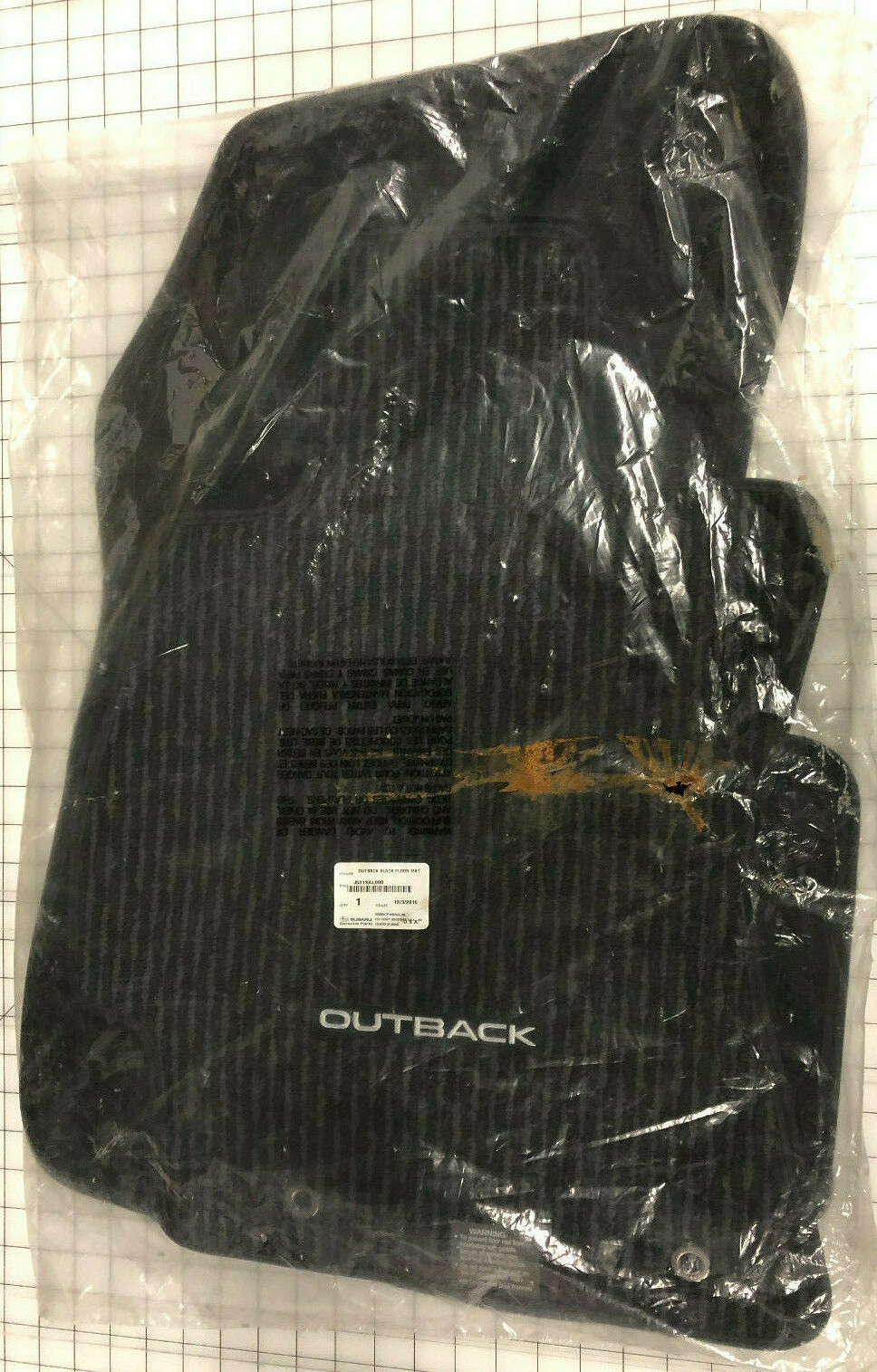 Subaru Outback J501SAL000 Floor Mats Black Carpet Brand New Sealed OEM ...