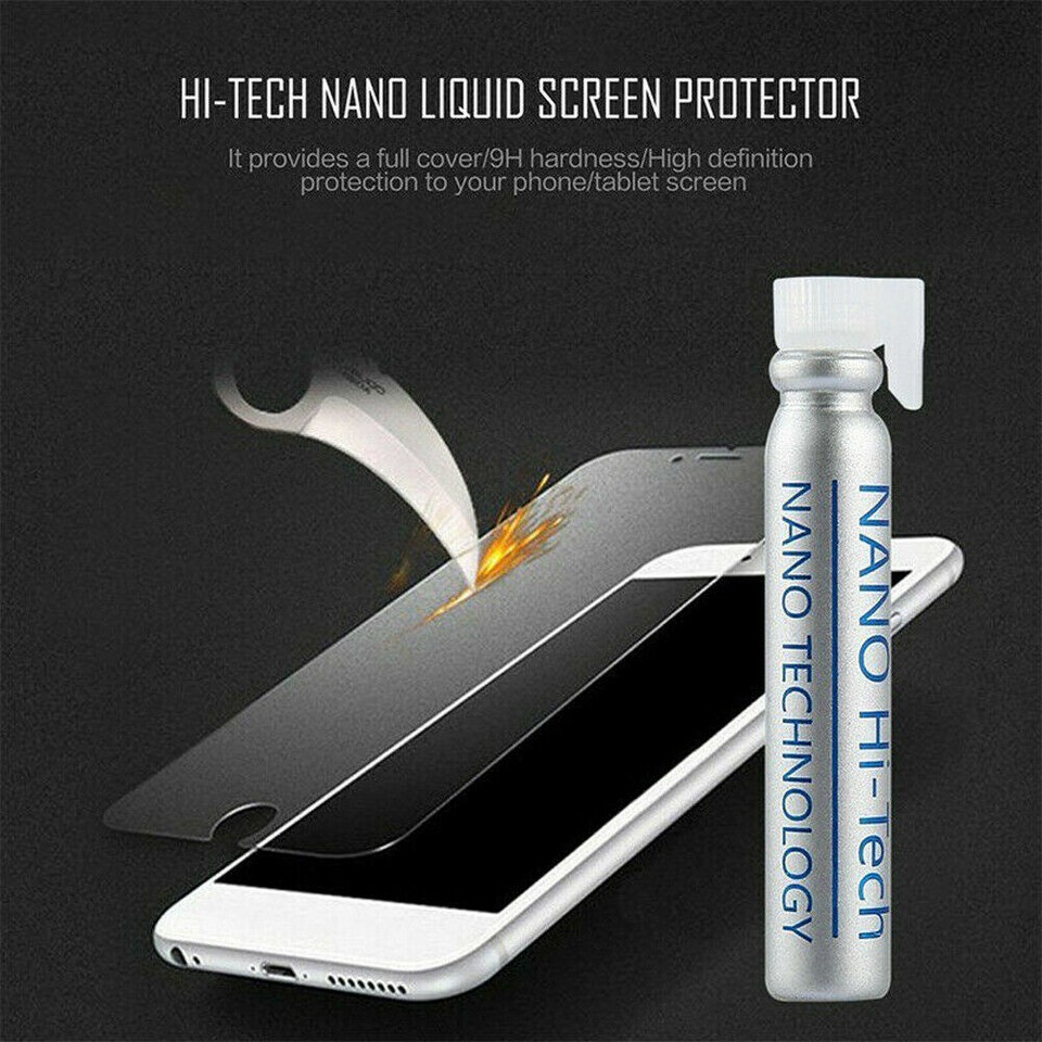 NANO Liquid Glass Screen Protector Universal HI Invisible Wipe-On Cell ...
